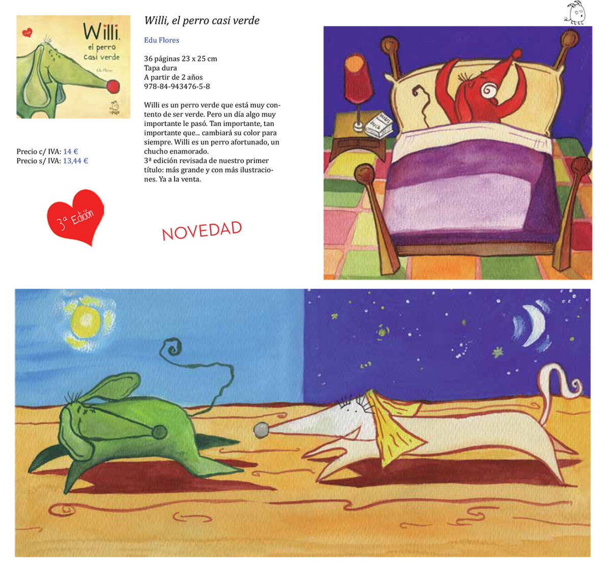 Willi, el perro casi verde (3ª Edición revisada) - Apila Ediciones